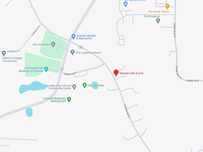Meister's Bar & Grill 10 Map