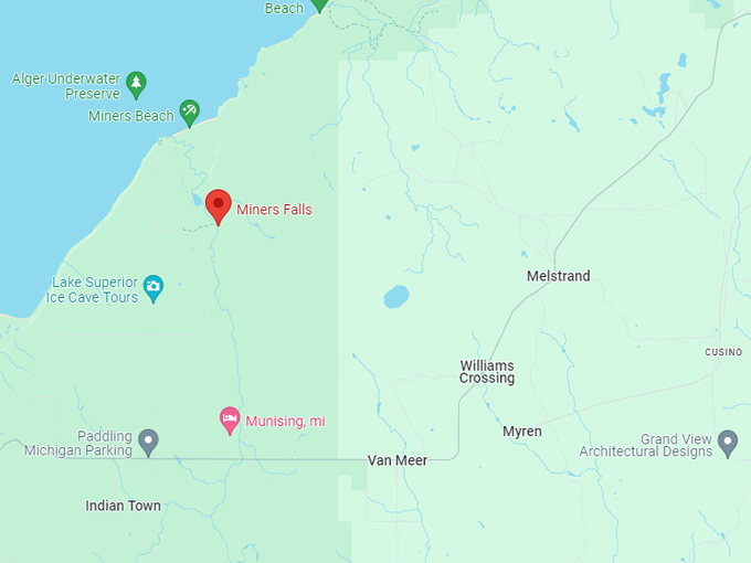 miners falls 10 map