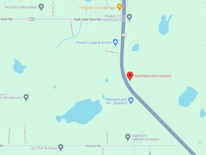 northland kart kountry 10 map