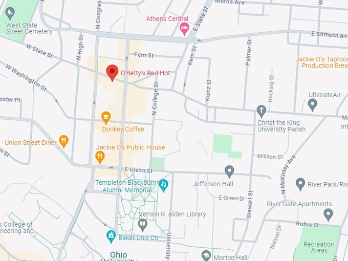 o'betty's red hot 10 map