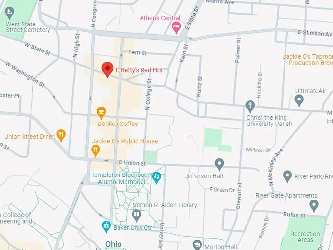 o'betty's red hot 10 map