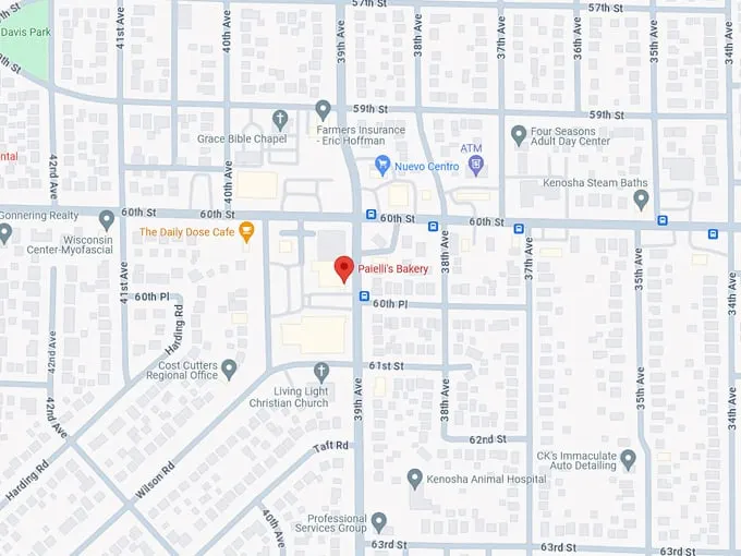 Paielli’s Bakery 10 Map