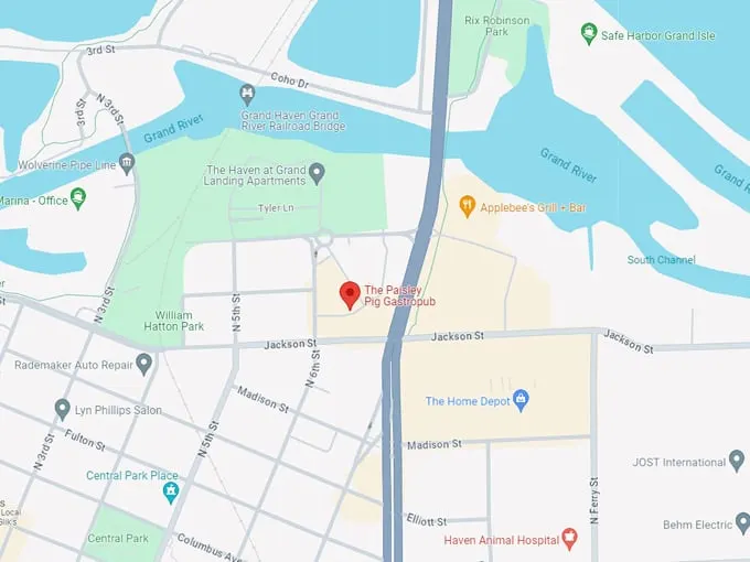 Paisley Pig Gastropub 10 map