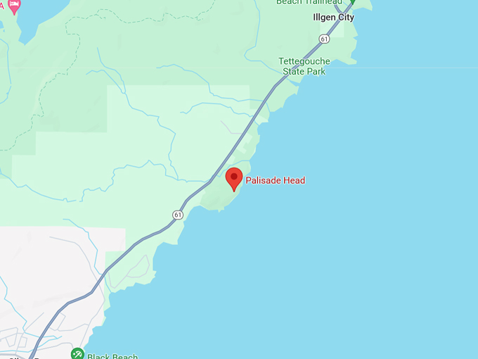Palisade Head 10 Map
