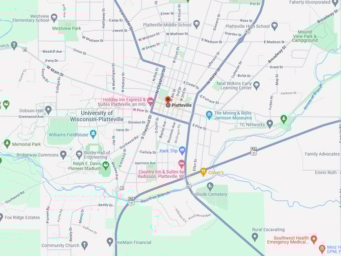 Platteville 10 Map
