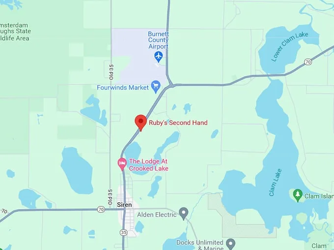 Ruby's Second Hand 10 Map