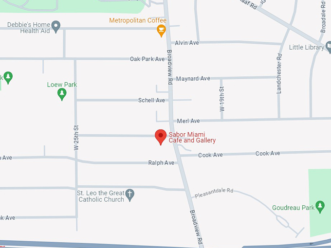 Sabor Miami Cafe and Gallery 10 map