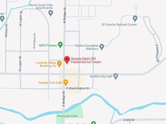 Scoopy Doo's Old Fashioned Ice Cream 10 Map