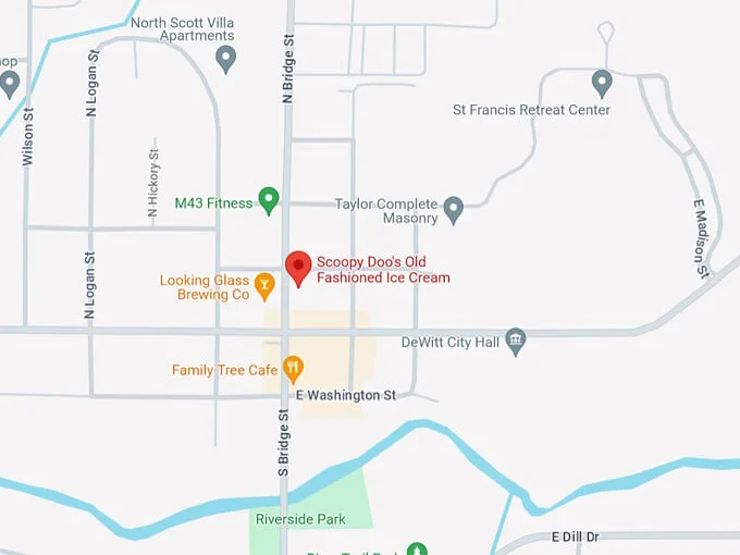 Scoopy Doo's Old Fashioned Ice Cream 10 Map