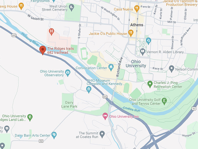 the ridges loop trail 10 map