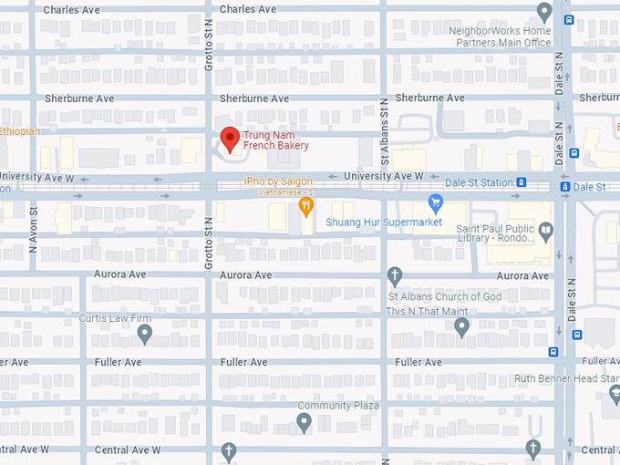 trung nam french bakery 10 map