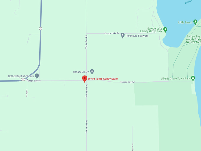 Uncle Tom’s Candy Store 10 Map