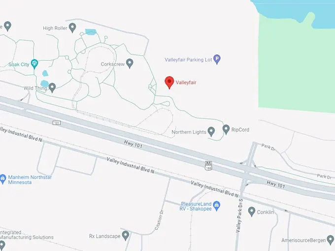 Valleyfair 10 map