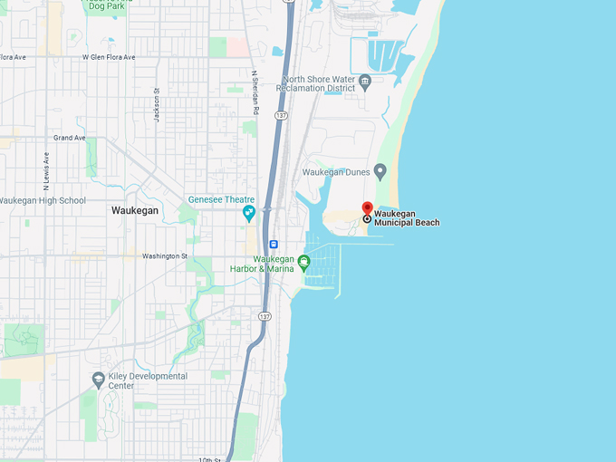 Waukegan Municipal Beach 10 Map