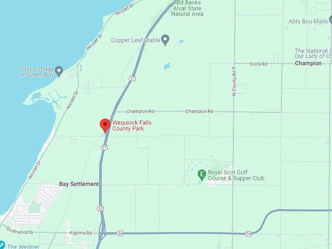 Wequiock Falls 10 map