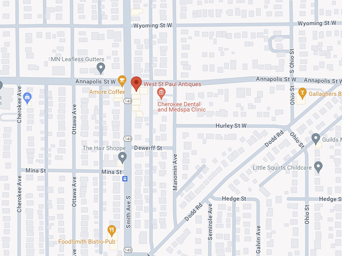 west st paul antiques 10 map