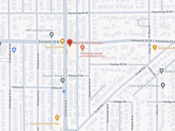 west st paul antiques 10 map