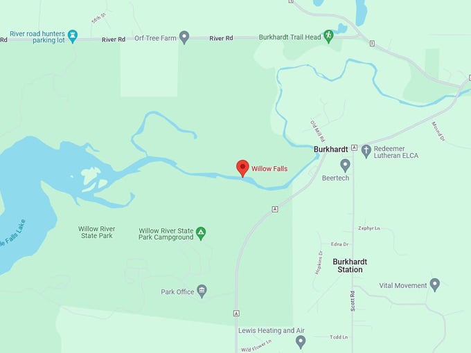 willow falls 10 map