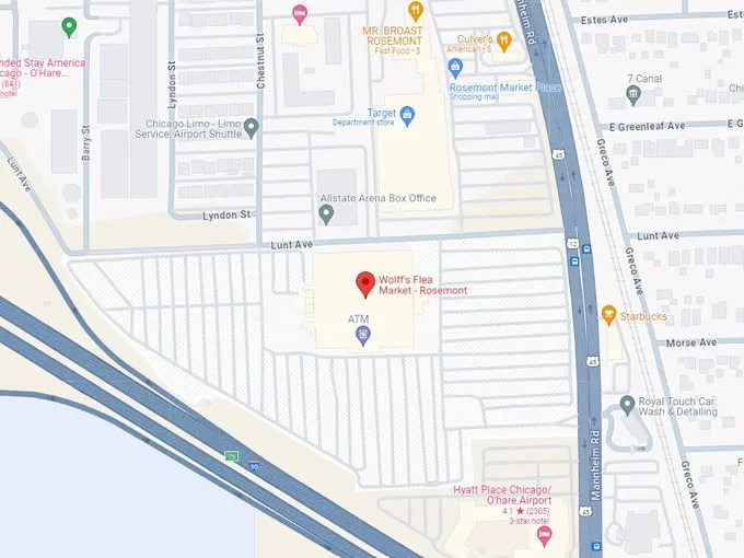 Wolff's Flea Market 10 map
