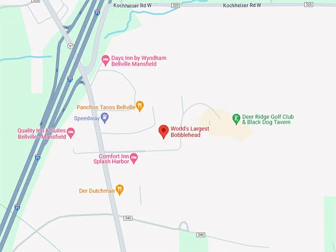 World's Largest Bobblehead 10 Map