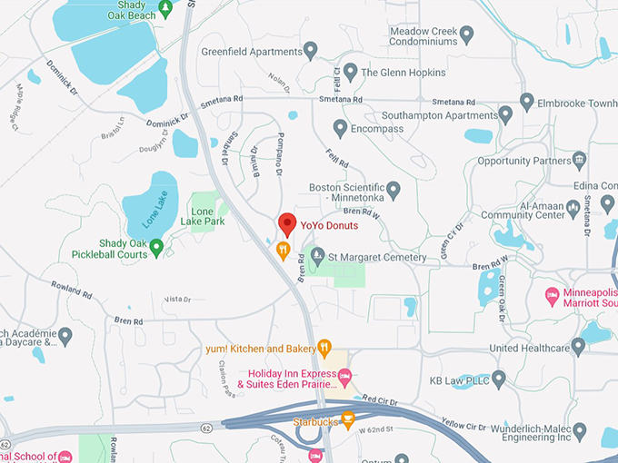 YoYo Donuts 10 Map