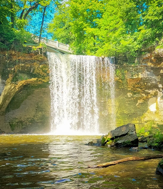 breathtaking waterfall minnesota ftr