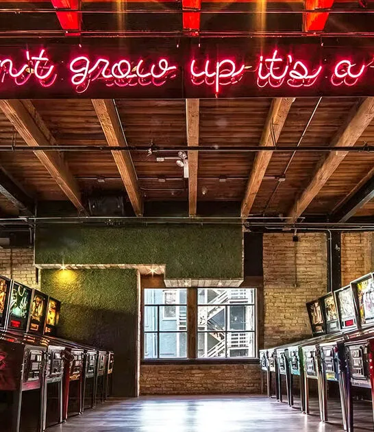 funky arcade bar illinois ftr