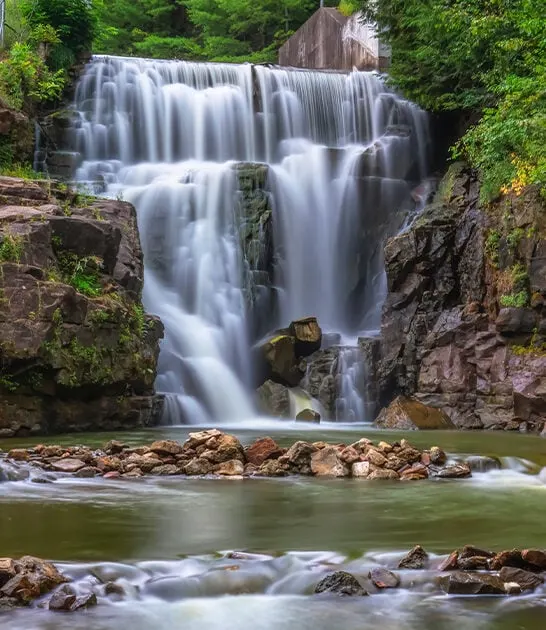 hidden gorgeous waterfall wisconsin ftr