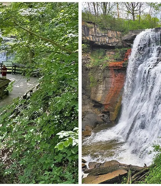 hike ohio secret waterfall ftr