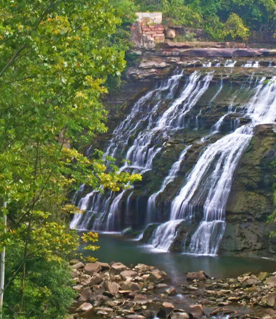 man made waterfall ohio ftr