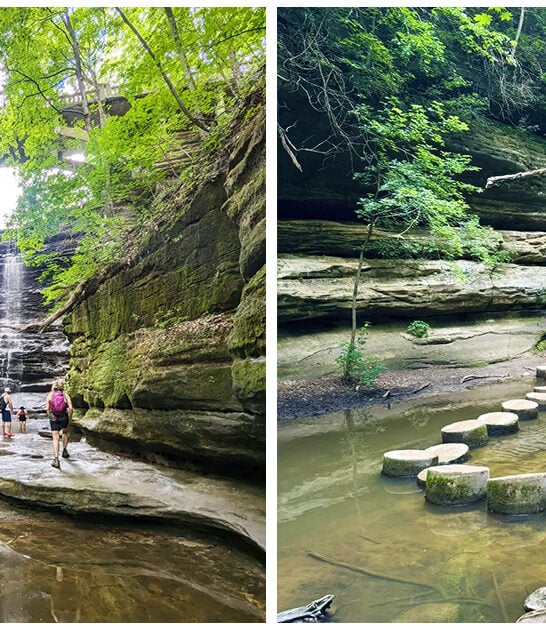 thrilling waterfall hike illinois ftr