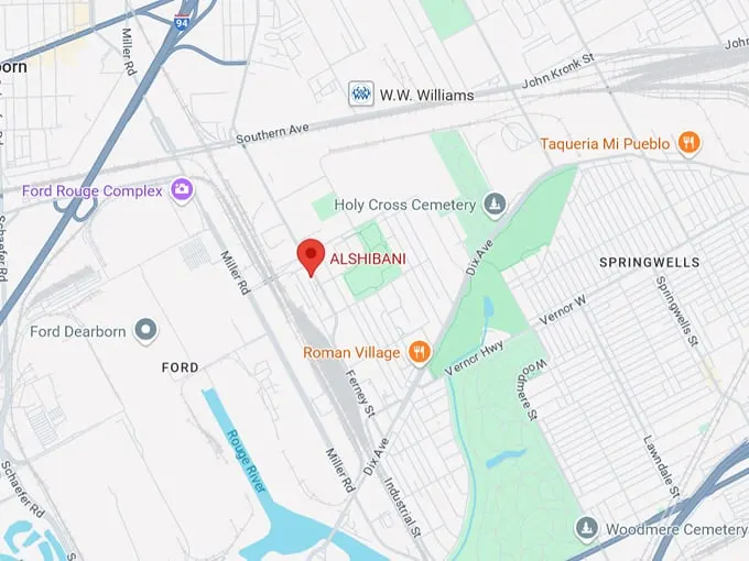 alshibani restaurant 10 map