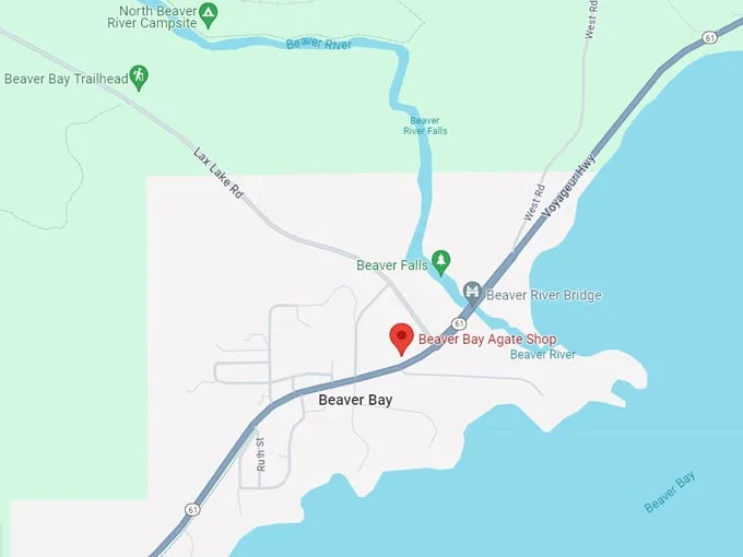 beaver bay agate shop 10 map