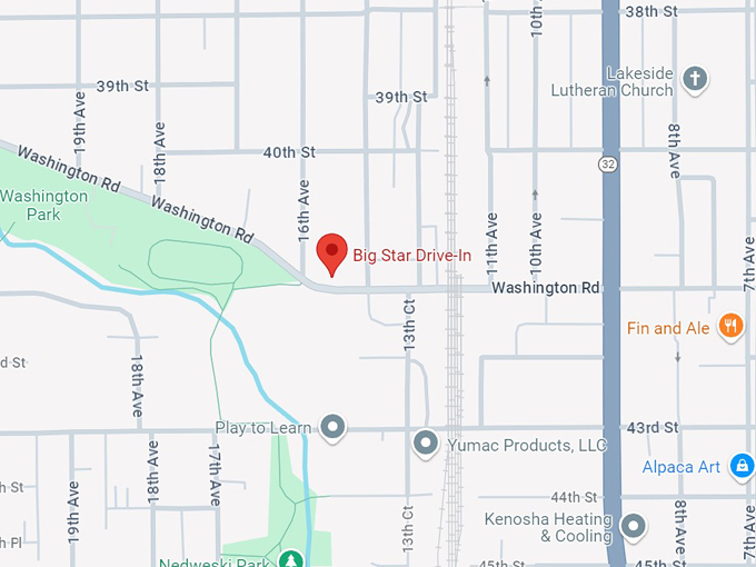 big star drive in 10 map