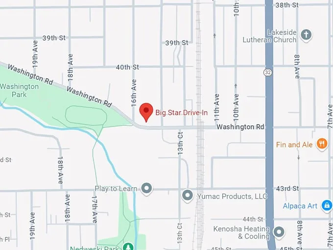 big star drive in 10 map