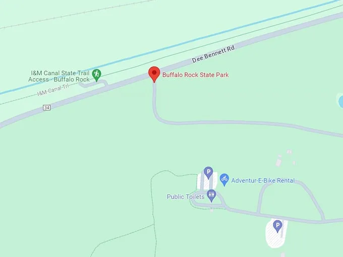 buffalo rock state park 10 map
