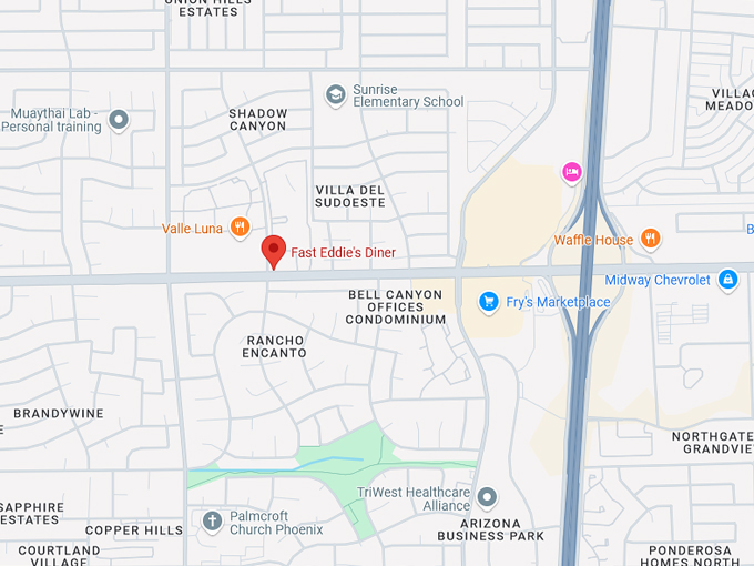 fast eddie’s diner 10 map
