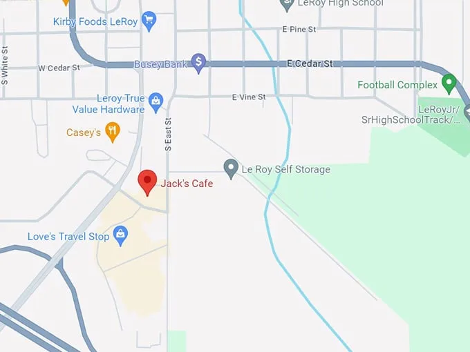 jack's cafe 10 map