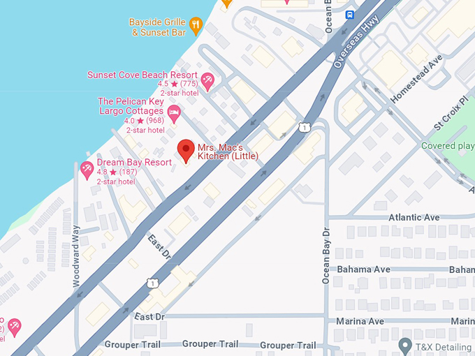 mrs. mac's kitchen (little) in key largo, fl 10 map