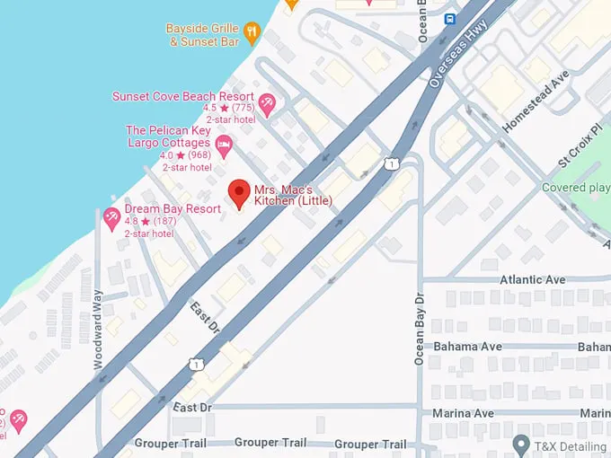mrs. mac's kitchen (little) in key largo, fl 10 map