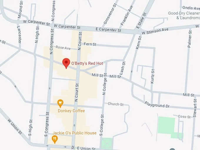 o’betty’s red hot 10 map
