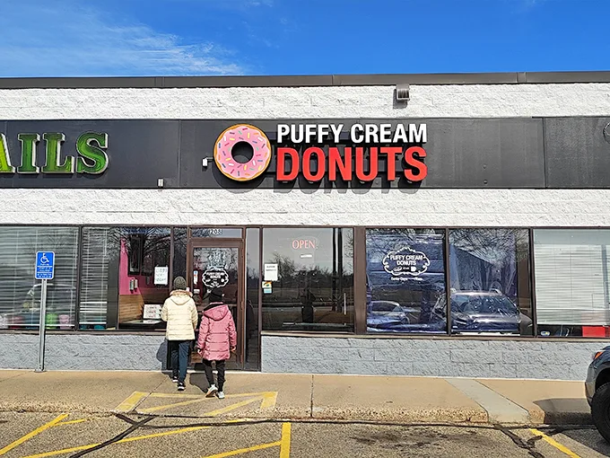 puffy cream donuts plus 1