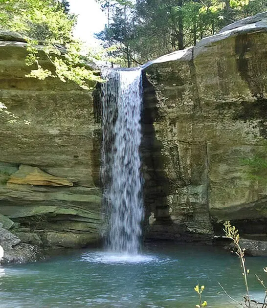 hidden breathtaking waterfall illinois ftr