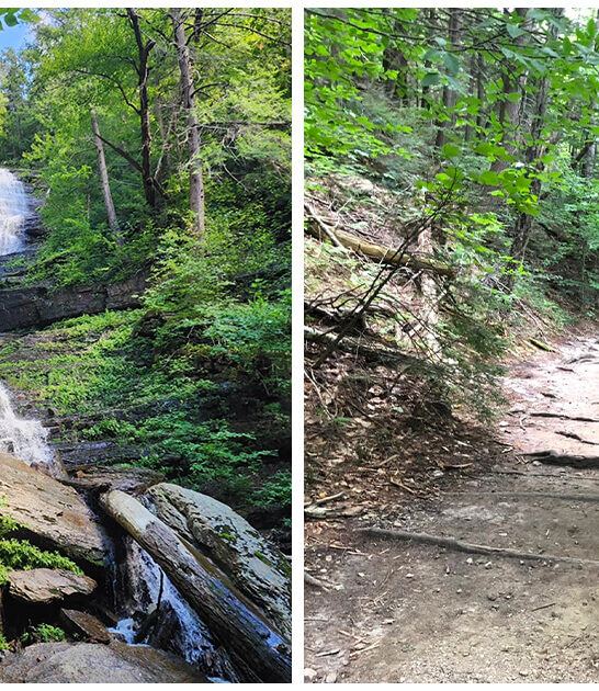 125 foot waterfall vermont ftr