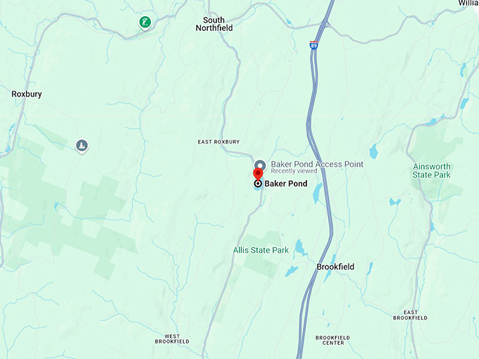 baker pond 10 map