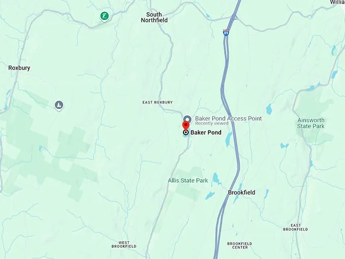 baker pond 10 map