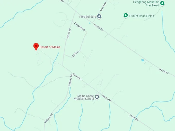 desert of maine 10 map