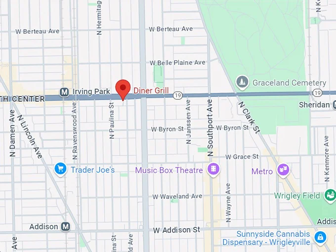 diner grill 10 map
