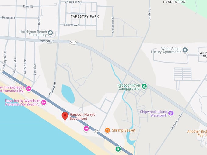 harpoon harry's beachfront restaurant 10 map