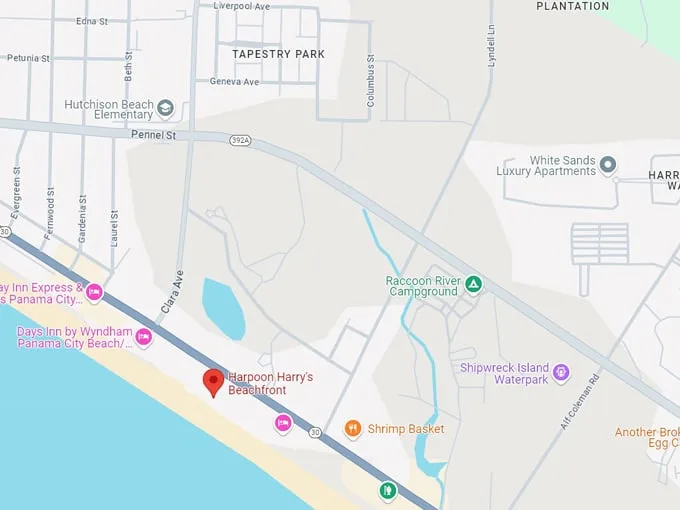 harpoon harry's beachfront restaurant 10 map